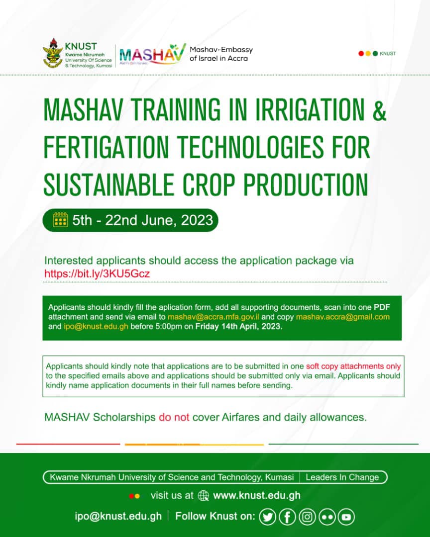 Mashav Training in Irrigation & Fertigation Technologies for ...